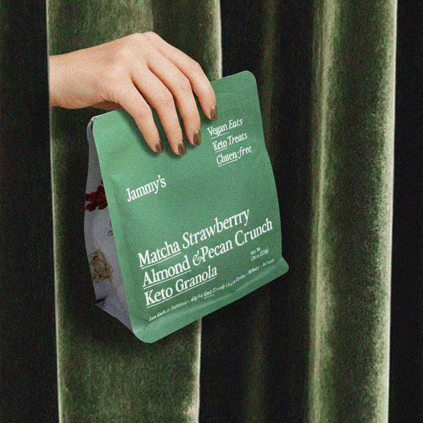 Matcha Strawberry Almond & Pecan Crunch Granola - 225g – Jammy's