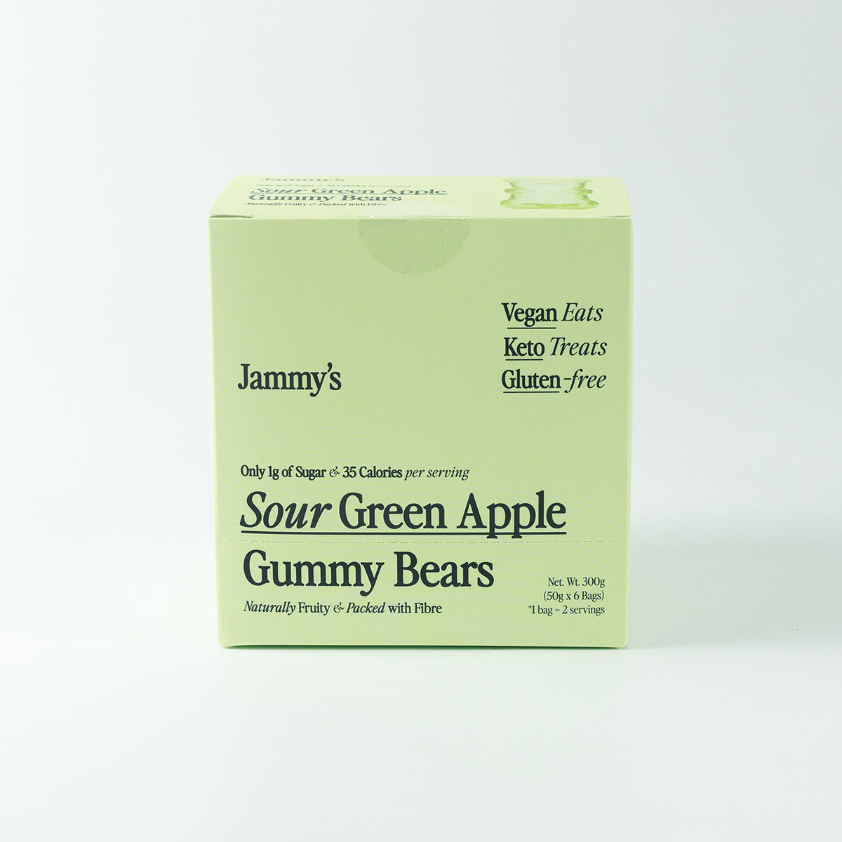 Sour Green Apple Gummy Bears – Jammy's