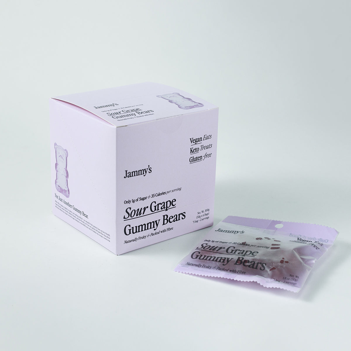 Sour Grape Gummy Bears – Jammy's